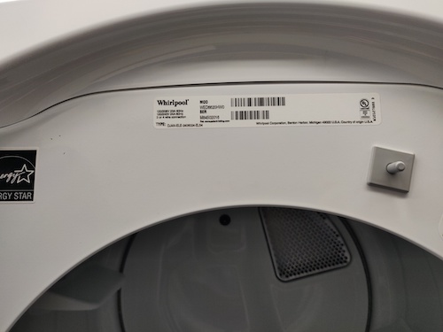 How to Find a Dryer Serial Number – Bellingham Electric