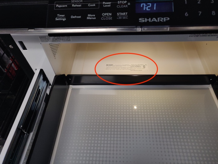 How to Find a Microwave Serial Number – Bellingham Electric